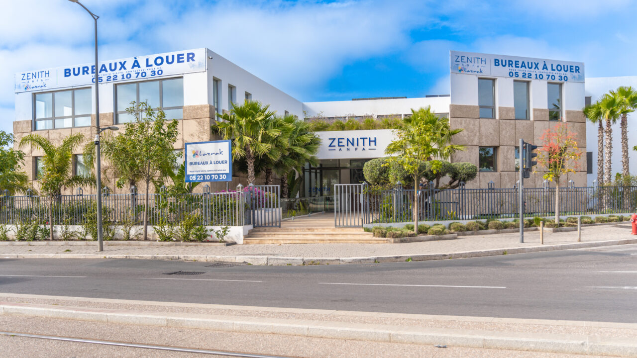 Location Bureaux Équipés à Zenith Anfa, Sidi Maarouf Casablanca