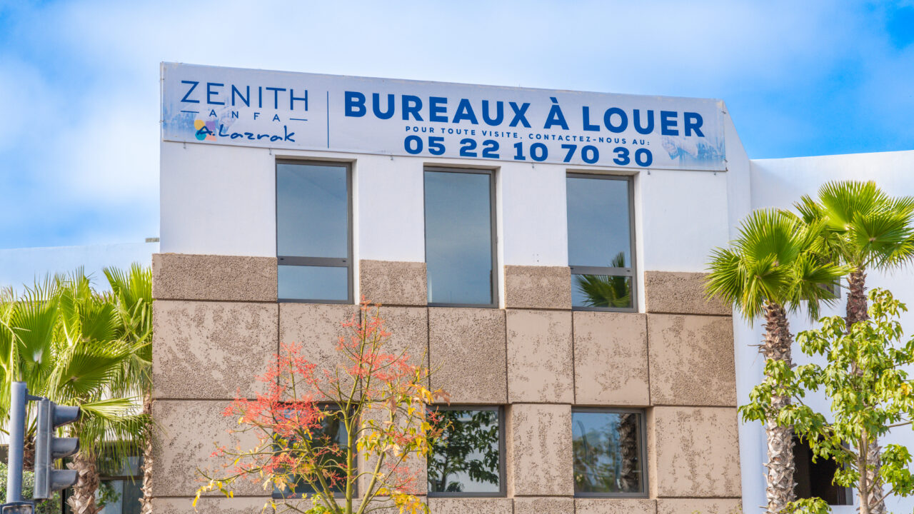 Location Bureaux Équipés à Zenith Anfa, Sidi Maarouf Casablanca
