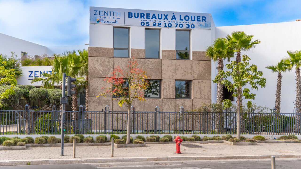 Location Bureaux Équipés à Zenith Anfa, Sidi Maarouf Casablanca